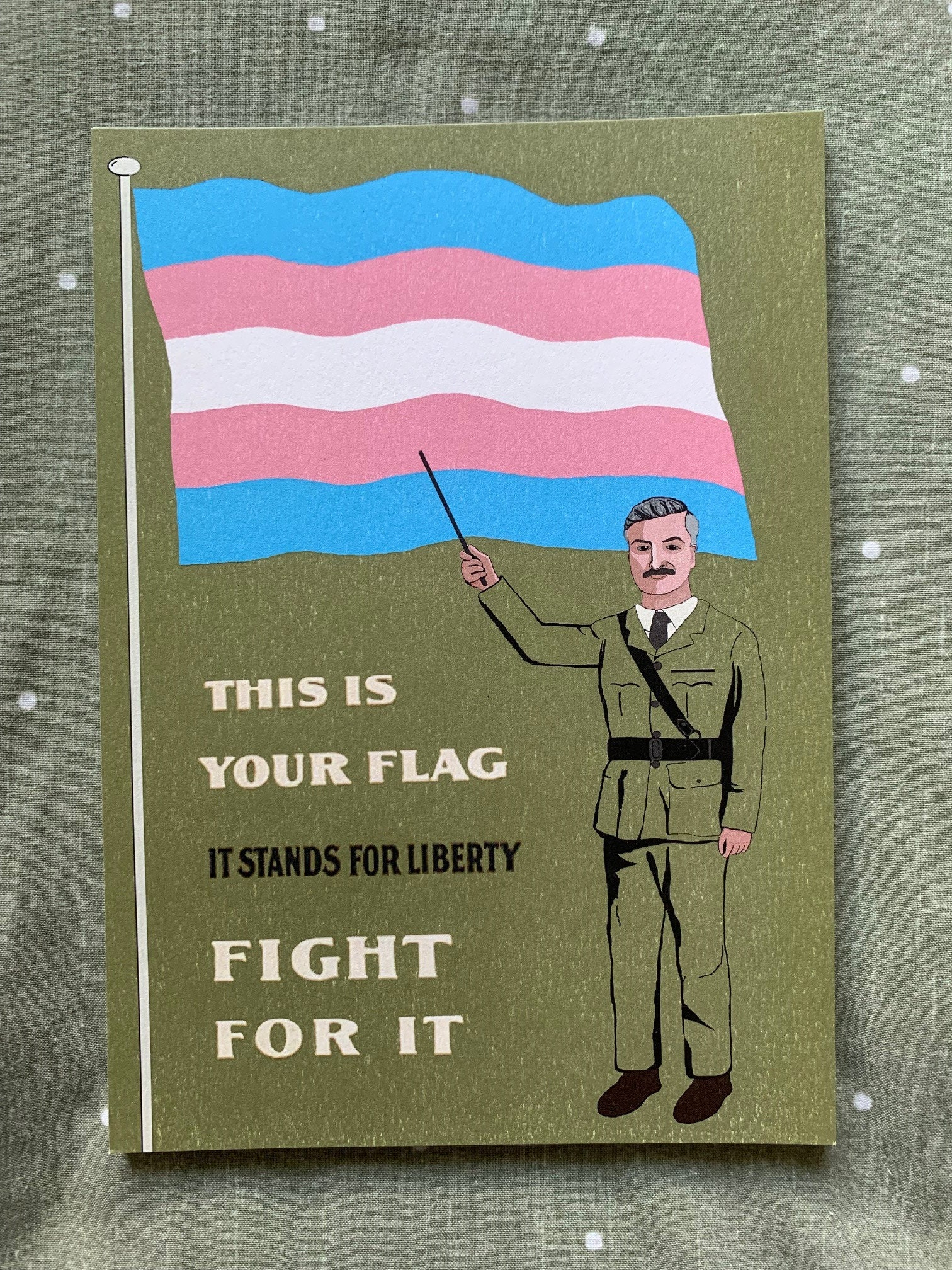 BBC Ghosts Captain A5 Art Print Rainbow/lqbtq or Trans Flag - Etsy