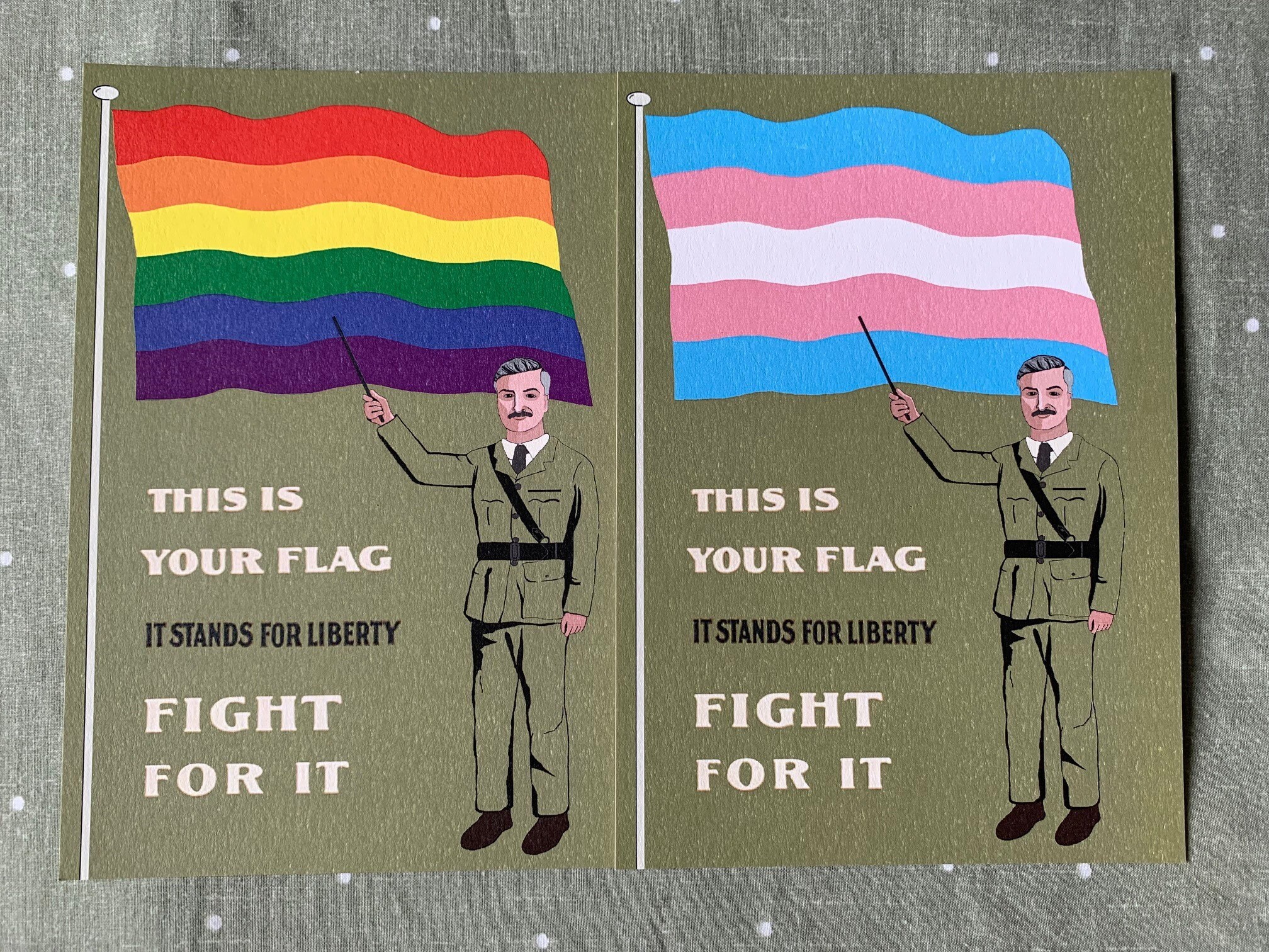 BBC Ghosts Captain A5 Art Print Rainbow/lqbtq or Trans Flag - Etsy