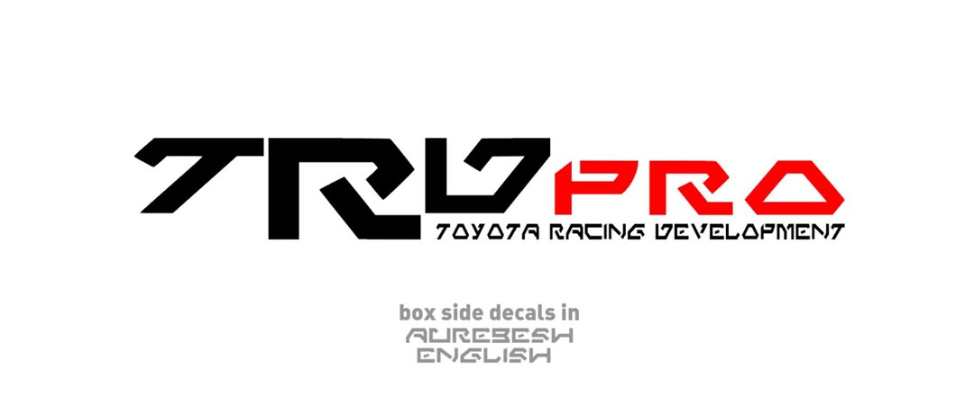 Star Wars Font Trd off Road Sport Pro Decals Toyota Custom Look Lots of ...