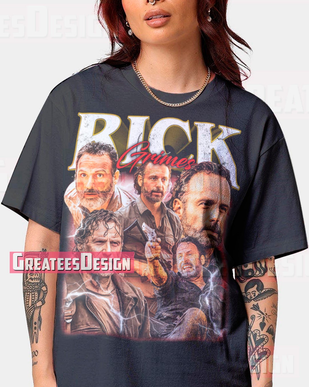 Limited Rick Grimes Shirt Andrew Lincoln Tshirt Oversize Unisex ...