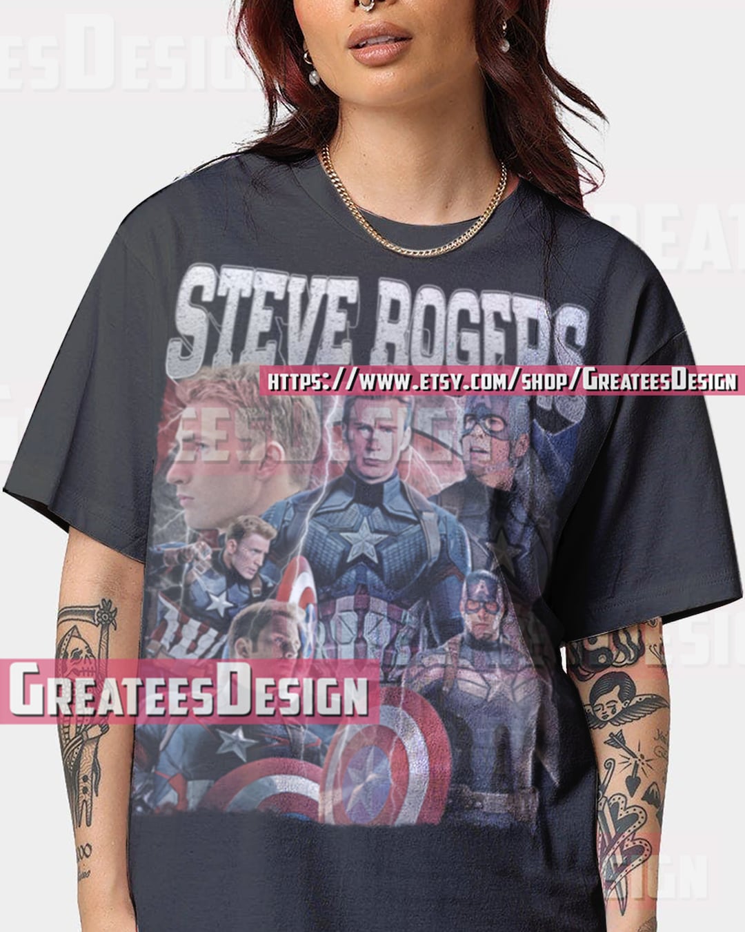Limited Steve Rogers T-shirt Chris Evans T-shirt Oversize - Etsy