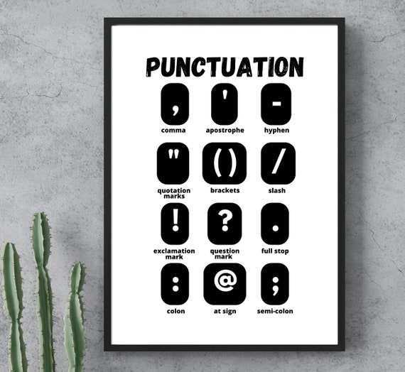 Punctuation Signs And Their Names