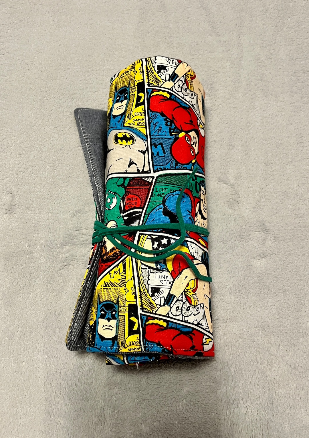 DC Comic Superhero Roll-up Pouch Artist Pouch Pencil Case - Etsy