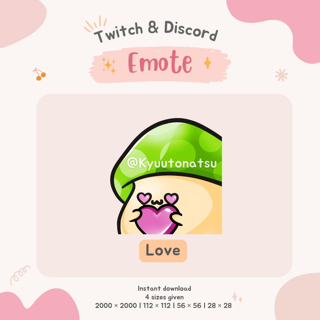 Twitch & Discord Emote green Mushroom - Etsy