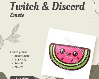 Watermelon Emote - Etsy