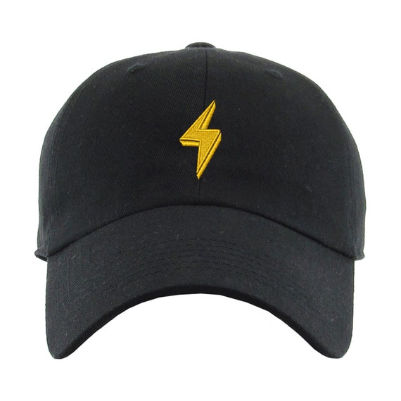 Lightning Bolt Baseball Hat Flash Rain Thunder Unstructured | Etsy