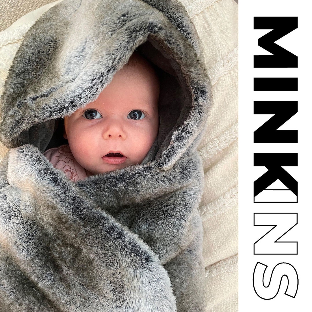 Winter Faux Fur Swaddle by Minkins - FREE SHIPPING WORLDWIDE - Etsy