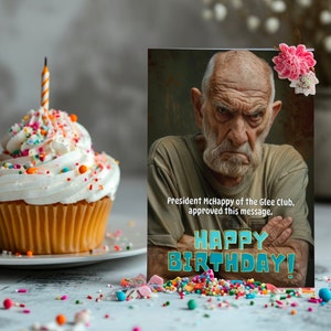 Grumpy Old Man Funny Birthday Card, Printable Digital Download ...