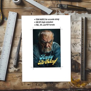 Radiant With Rapture: Happy Birthday Grumpy Old Man Funny Greeting Card ...