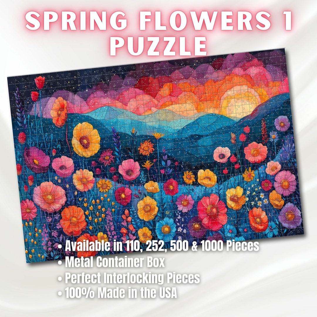 Vibrant Spring Meadow Jigsaw Puzzle Collection - 110 to 1000 Pieces ...