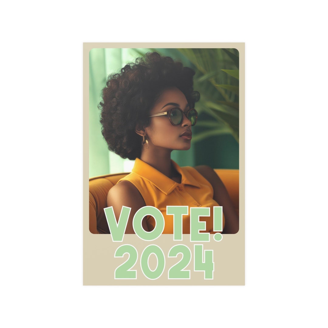2024 Vote Poster, 24x36, Bold Typography, Satin Paper, Election ...