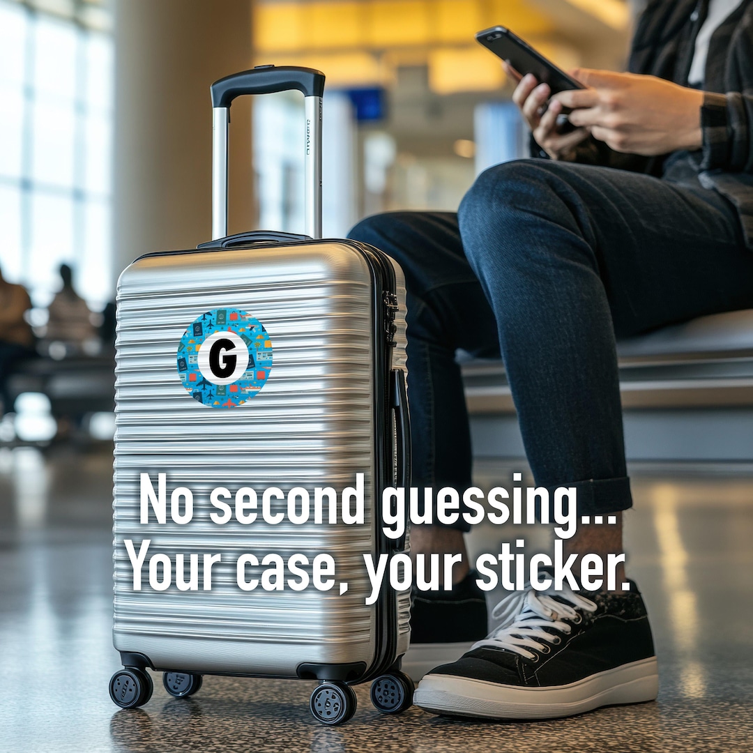 Waterproof 5 Inch Travel Luggage Stickers 6 Pack – Durable Vinyl ...