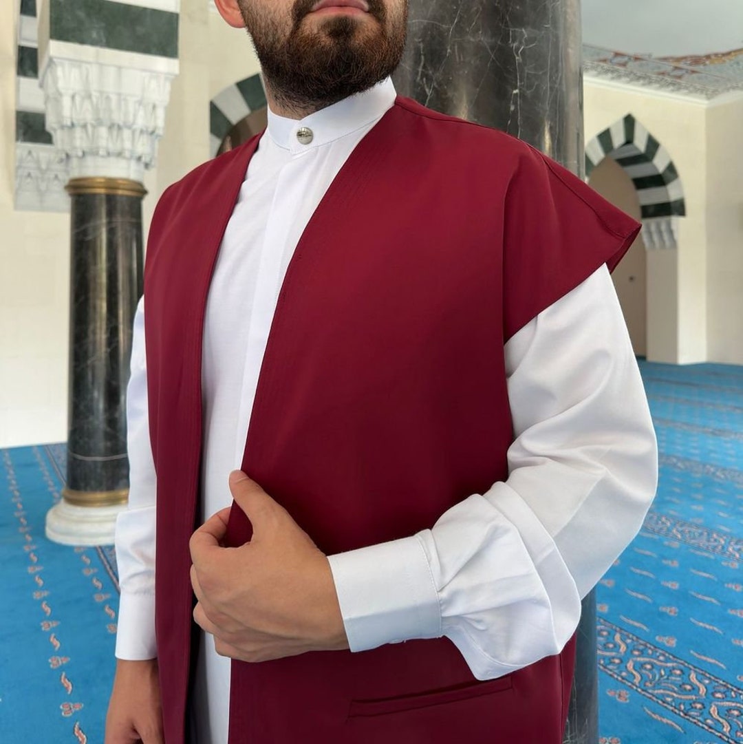 Lux Men Sufi Vest Sufi Vest Ottoman Vest Dervish Vest Muslim Men ...