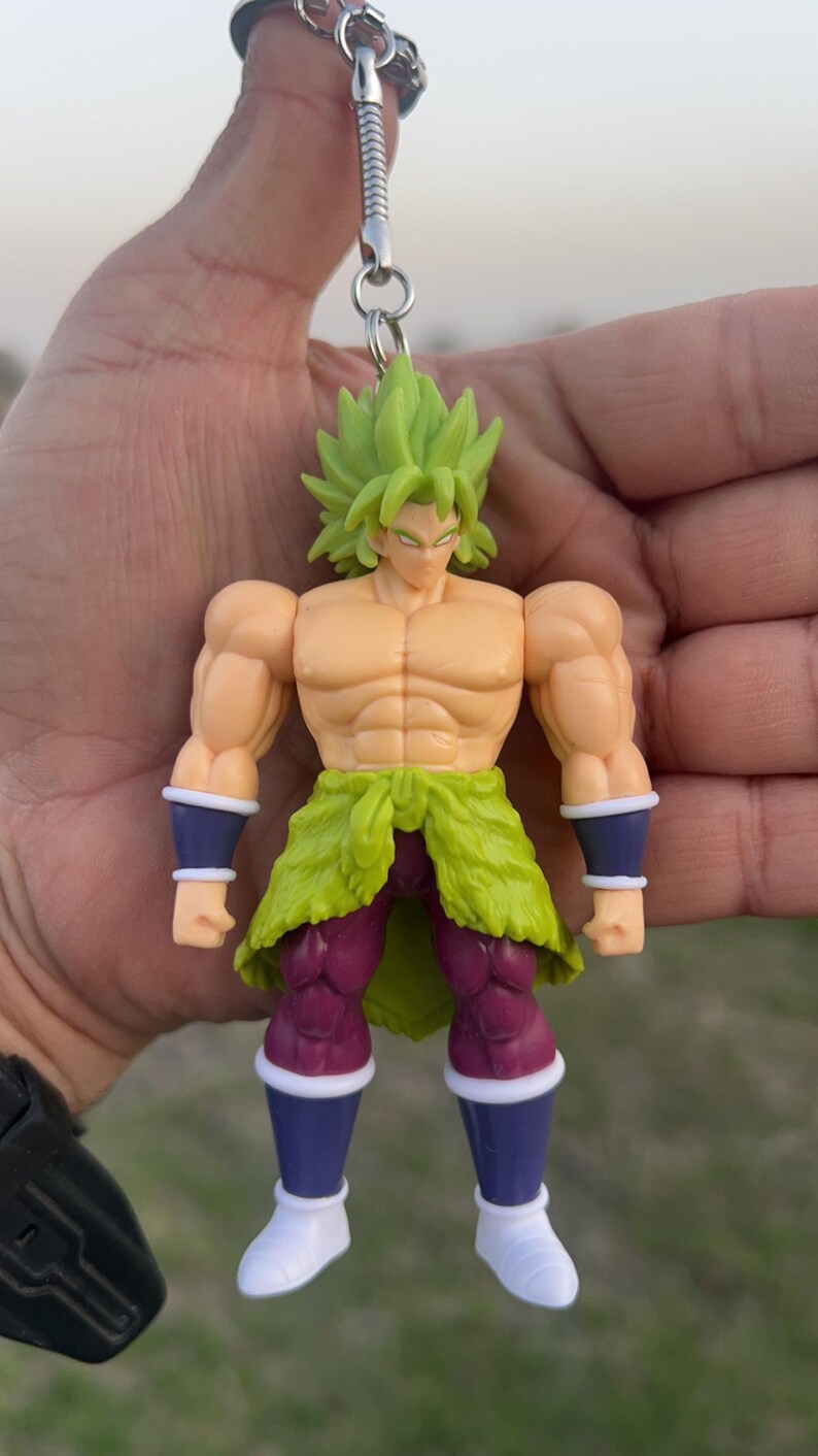 Super Saiyan Broly Collectible Keychain Character - Etsy