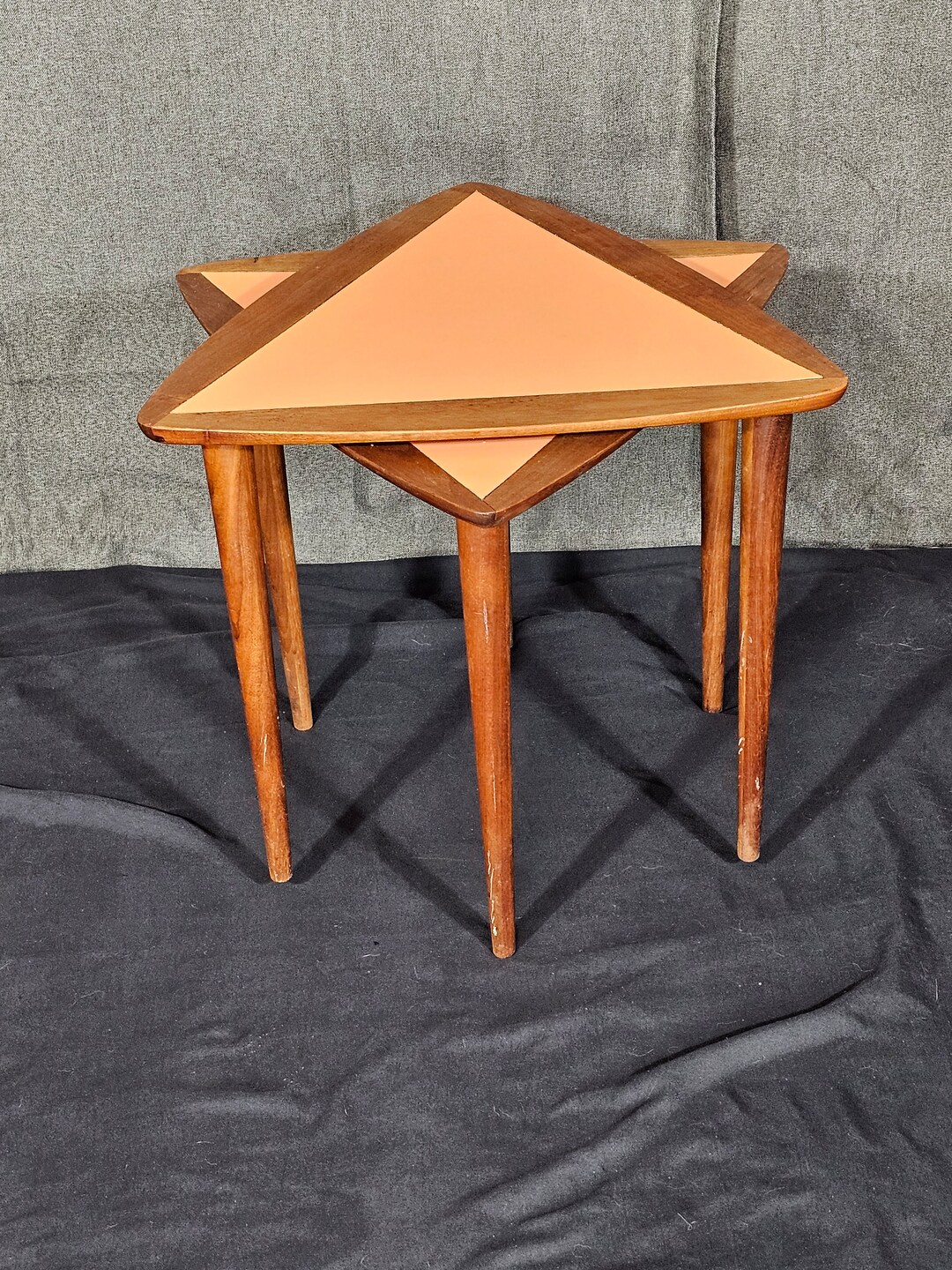 Arthur Umanoff Triangle Nesting Tables 2 - Etsy
