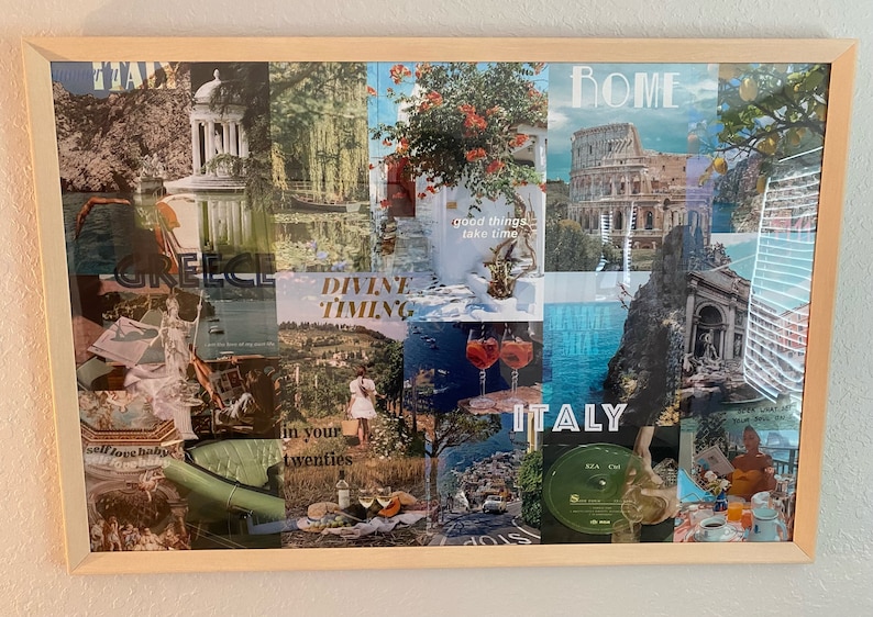 Greece / Italy Collage Digital Print / Desktop Background - Etsy