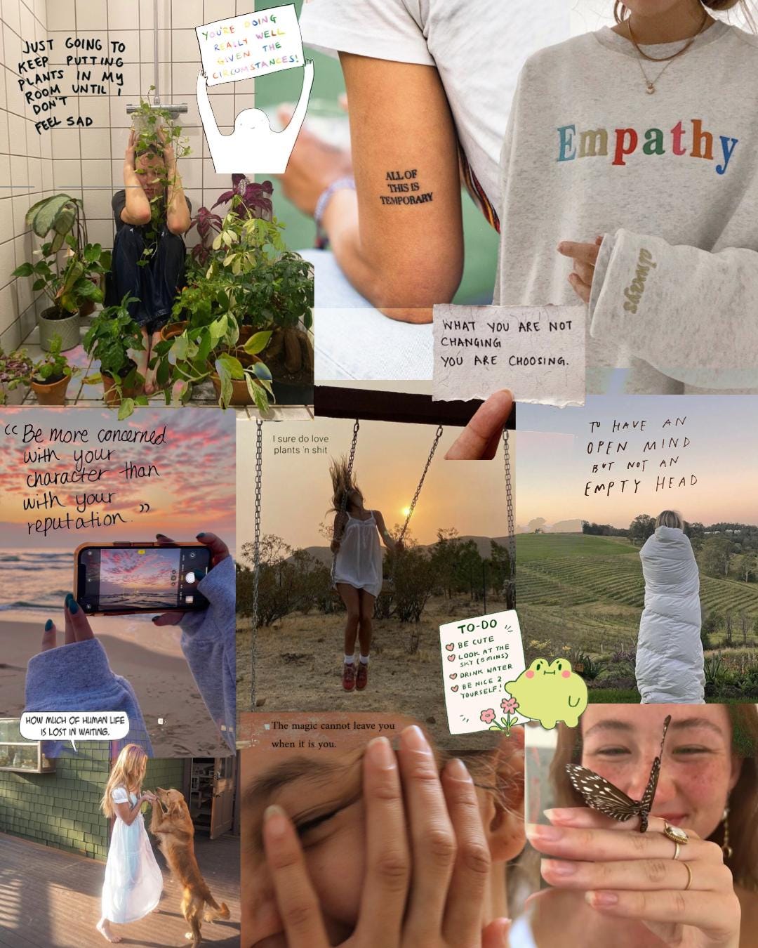 Self Love Collage / Digital Print / iPhone Background - Etsy