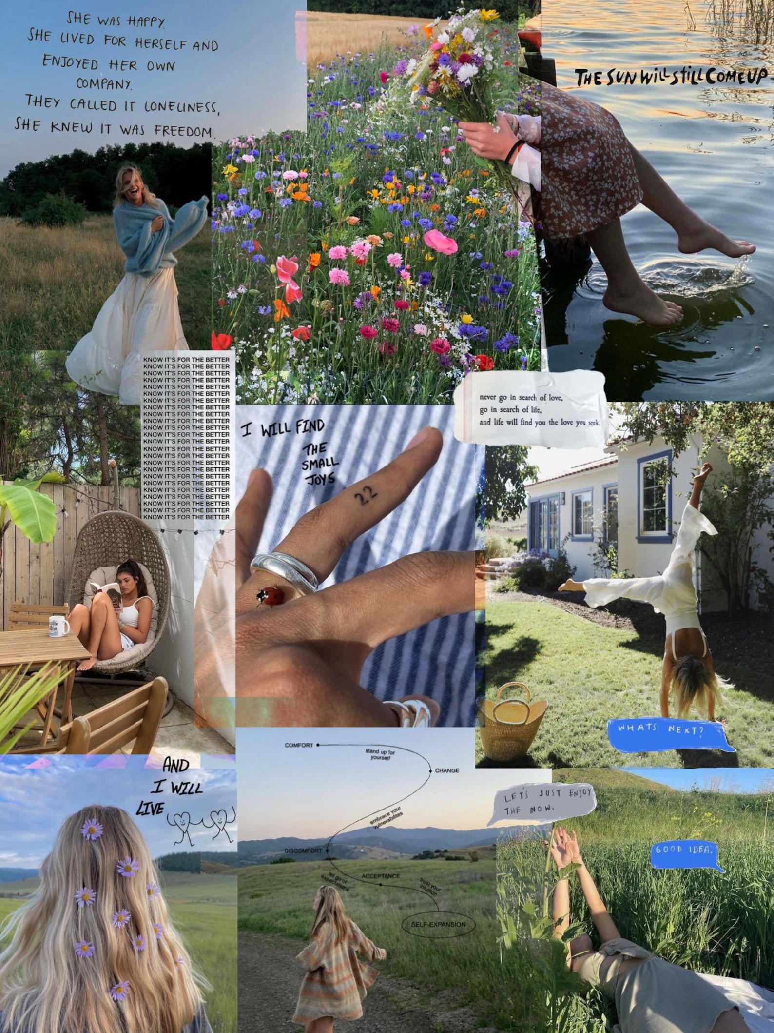 Self Love Collage / Digital Print / iPhone Background - Etsy