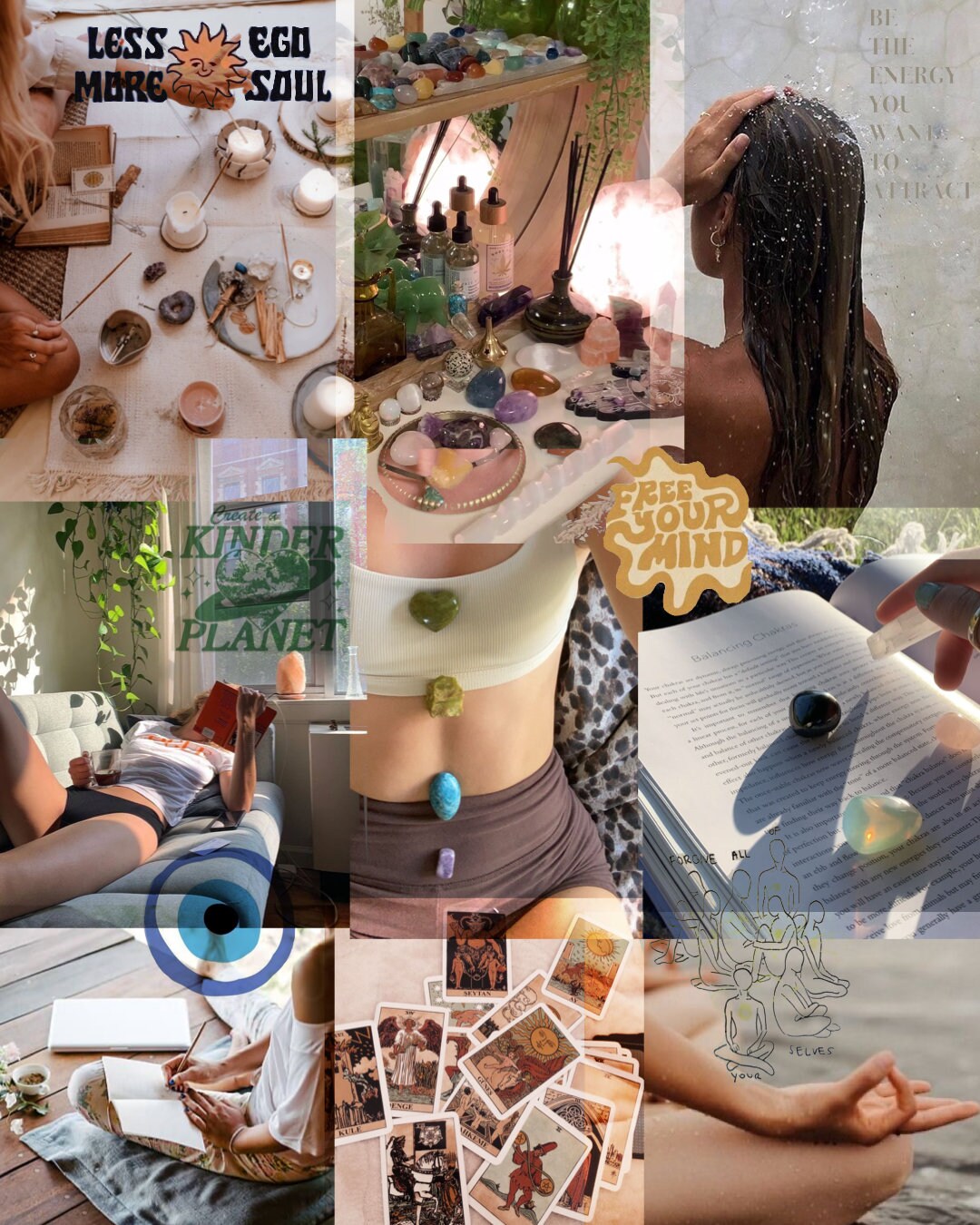 Spiritual Collage / Digital Print / iPhone Background - Etsy