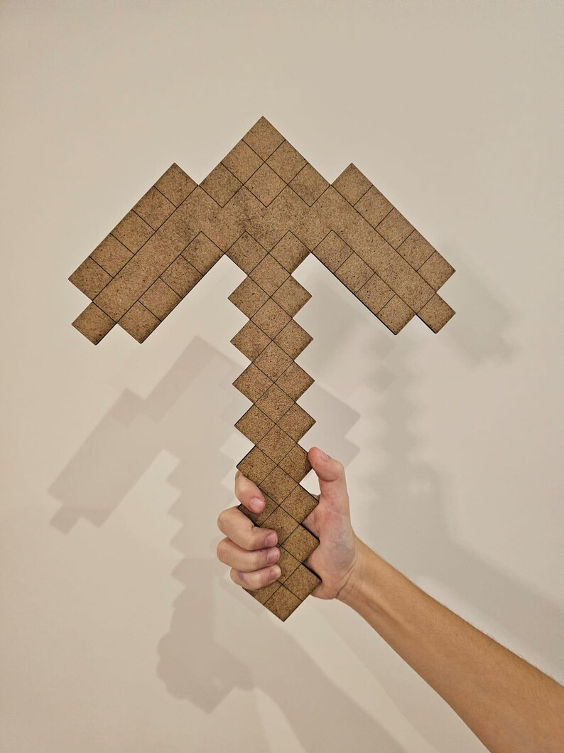 Pixel Art Pickaxe Svg Dxf CDR Laser Cut Digital Files for CNC ...