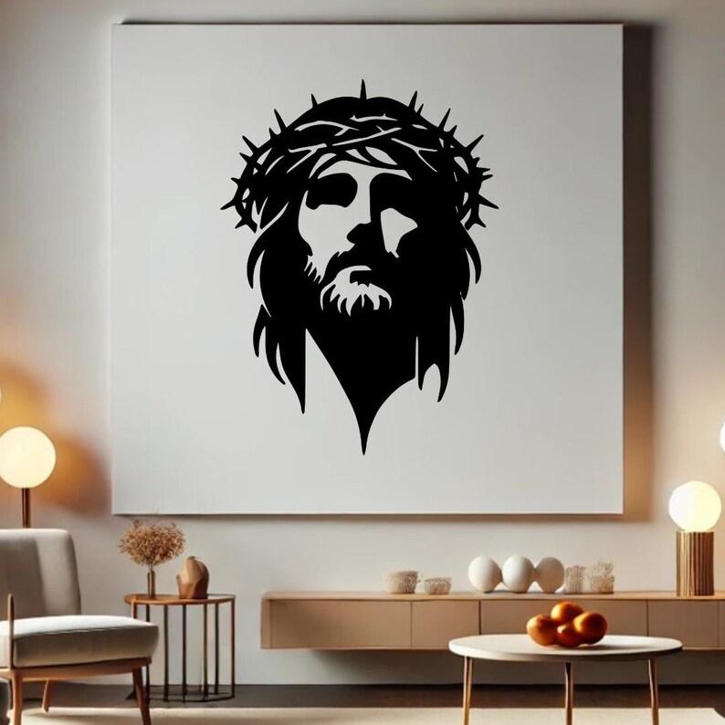 Jesus Face SVG Bundle for CNC Laser Cutting Digital Download, Dxf, Dwg ...