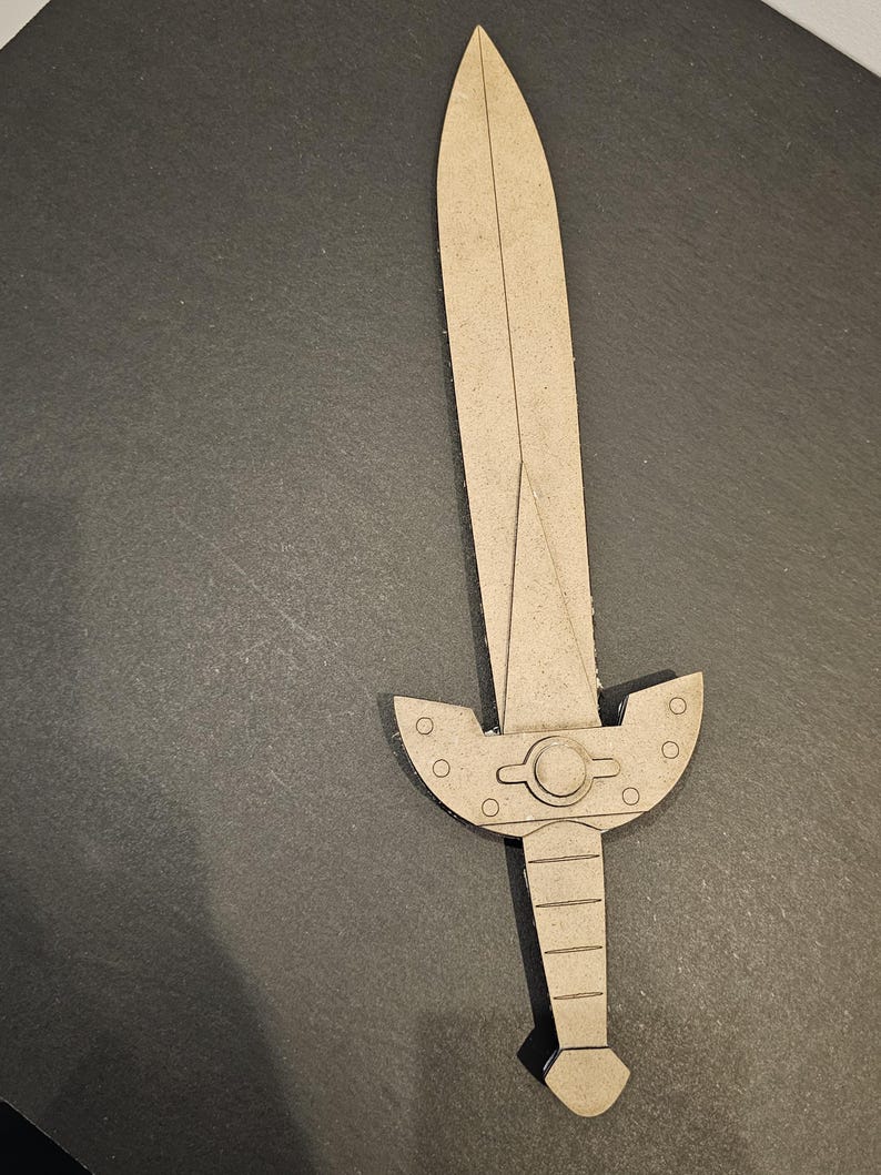 Wooden Fantasy Sword Digital Files for Laser Cutting 3D Puzzle Sword ...