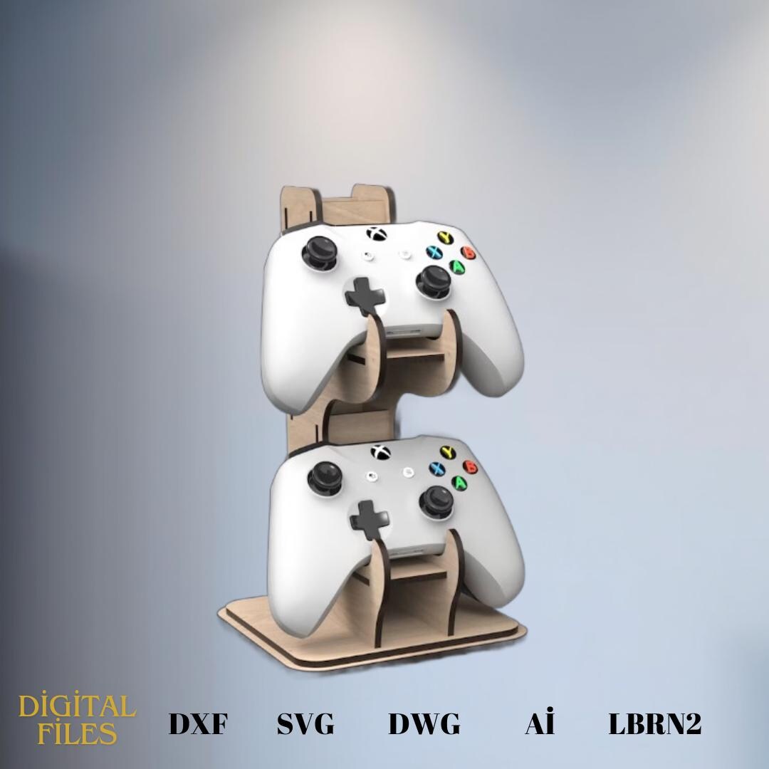 Laser Cut Game Controller Stand 3mm Material Compatible Digital File - Etsy