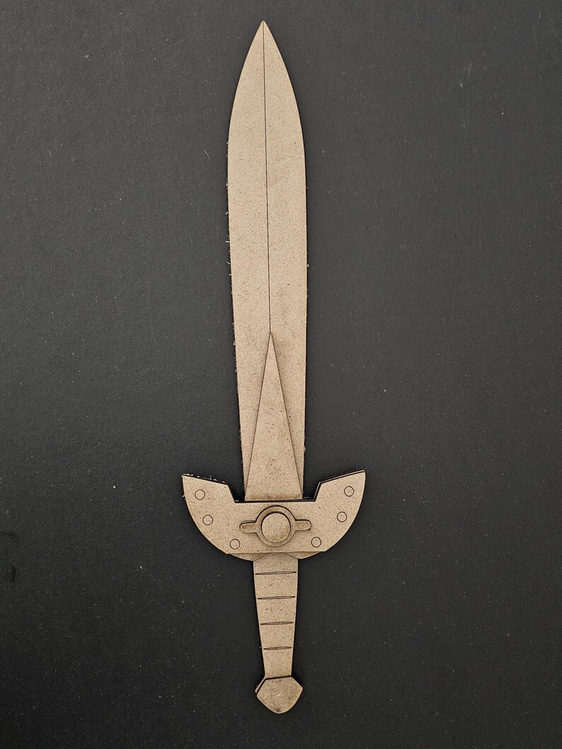 Wooden Fantasy Sword Digital Files for Laser Cutting 3D Puzzle Sword ...