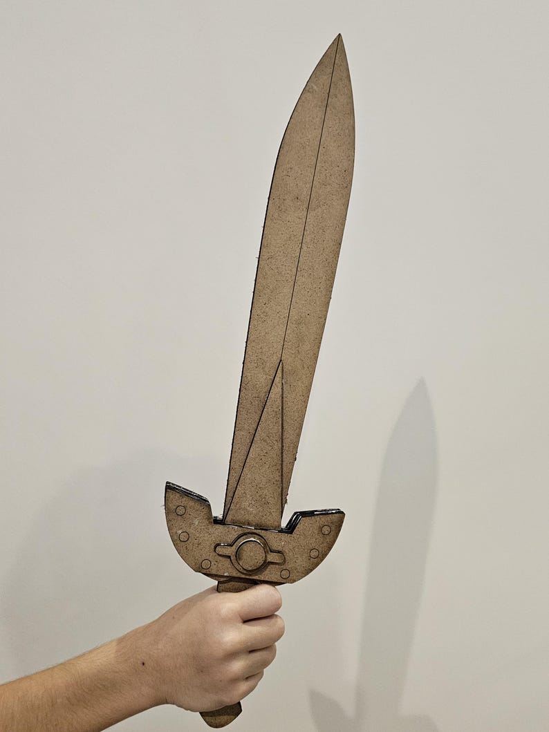 Wooden Fantasy Sword Digital Files for Laser Cutting 3D Puzzle Sword ...