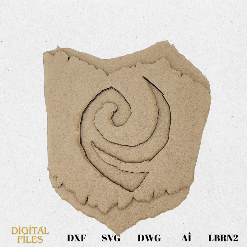 Wooden Sword and Shield Set Laser Cut Files 3D Puzzle DXF, SVG, DWG, Ai ...