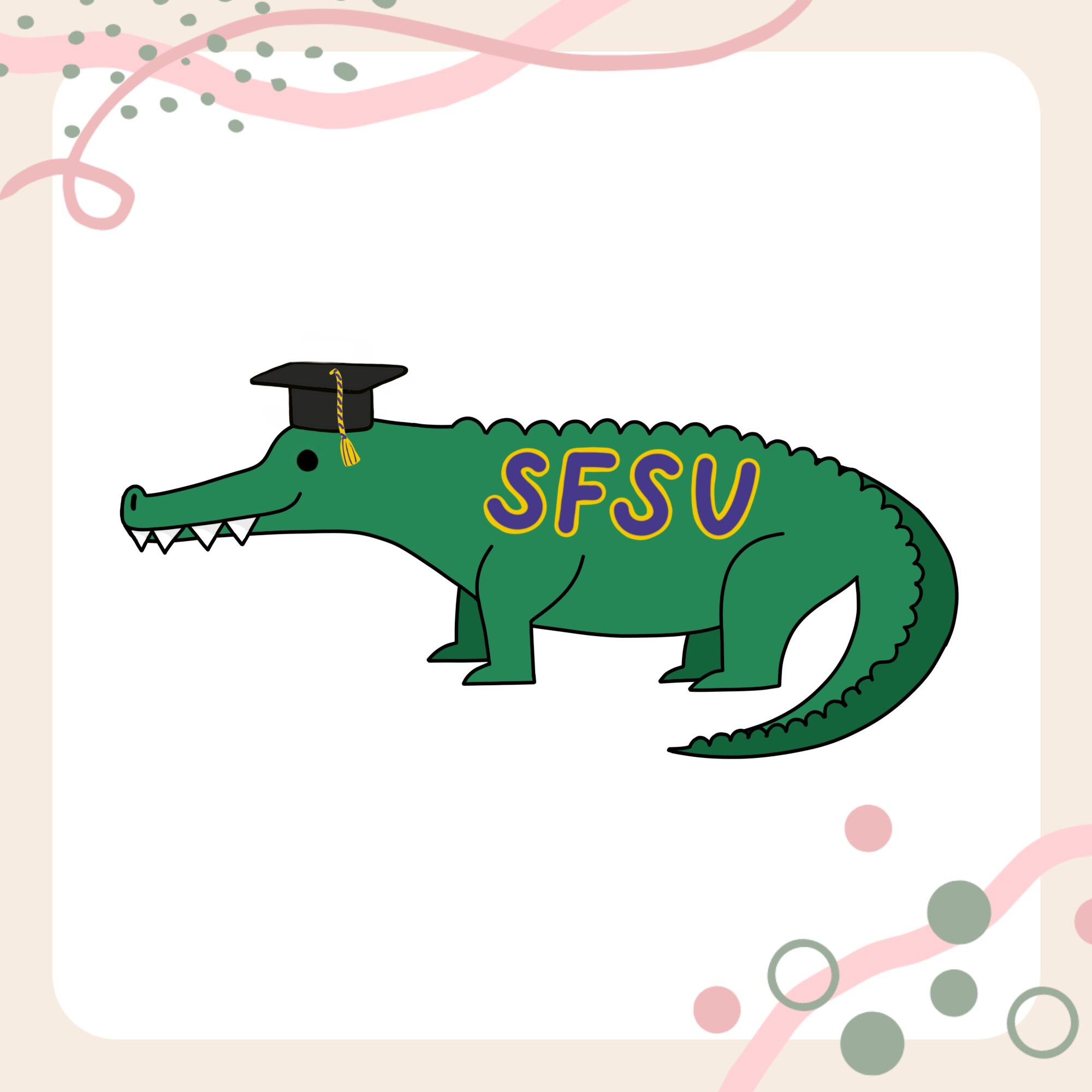 Sticker: Graduation Gator | Etsy