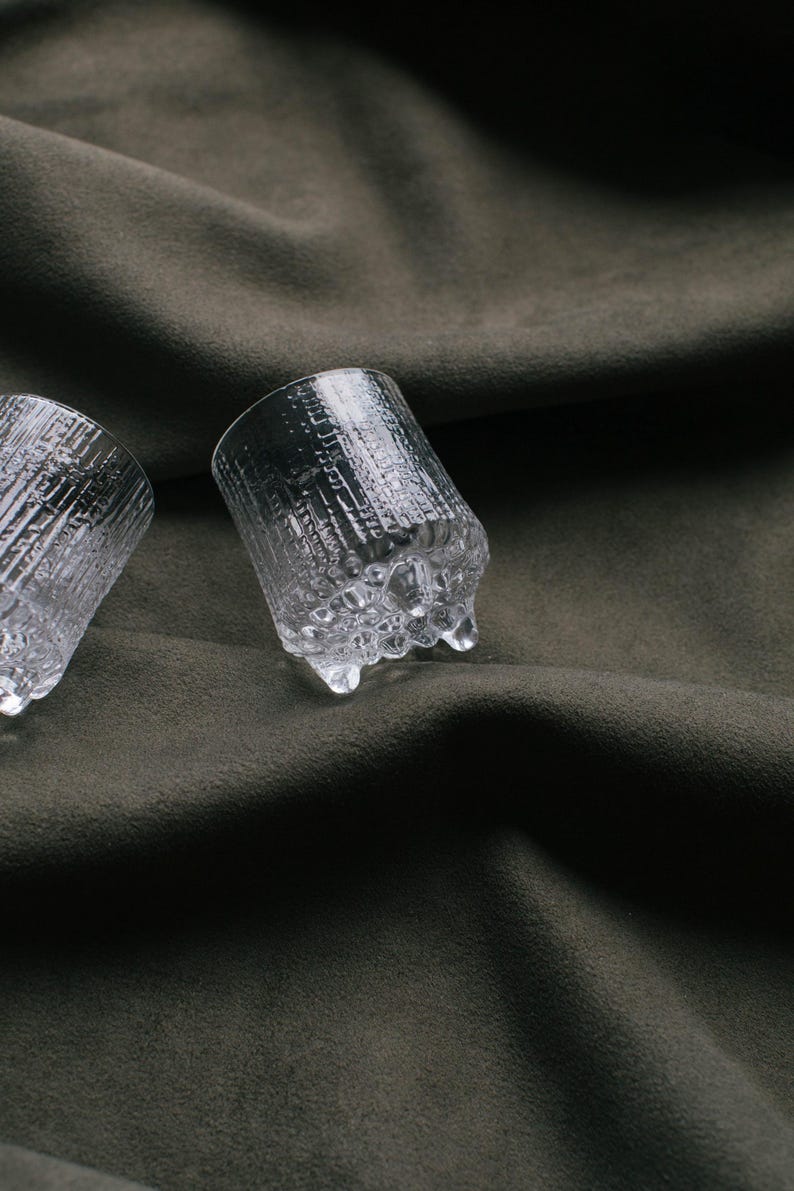 Vintage Iittala Ultima Thule Shot Glasses - Designed Tapio Wirkkala ...