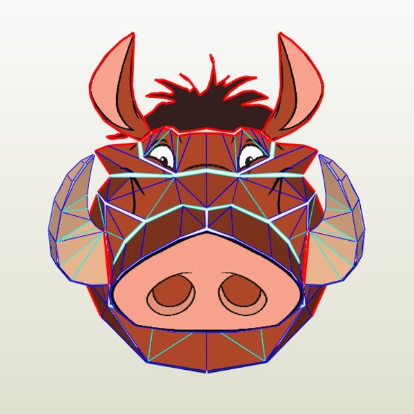 Lion King Mask Template - Etsy Canada