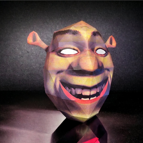 Shrek Mask Paper - Etsy
