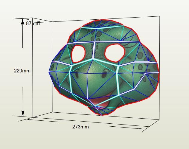 Turtle Animal Mask Template,paper Mask,schildkröte Maske,papercraft ...