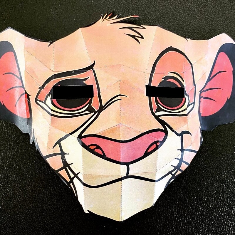 Lion King Mask Template - Etsy Canada