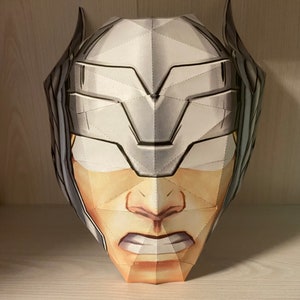 Thor Mask Template,thor,3d Paper Mask,papercraft Mask, Basteln Für ...