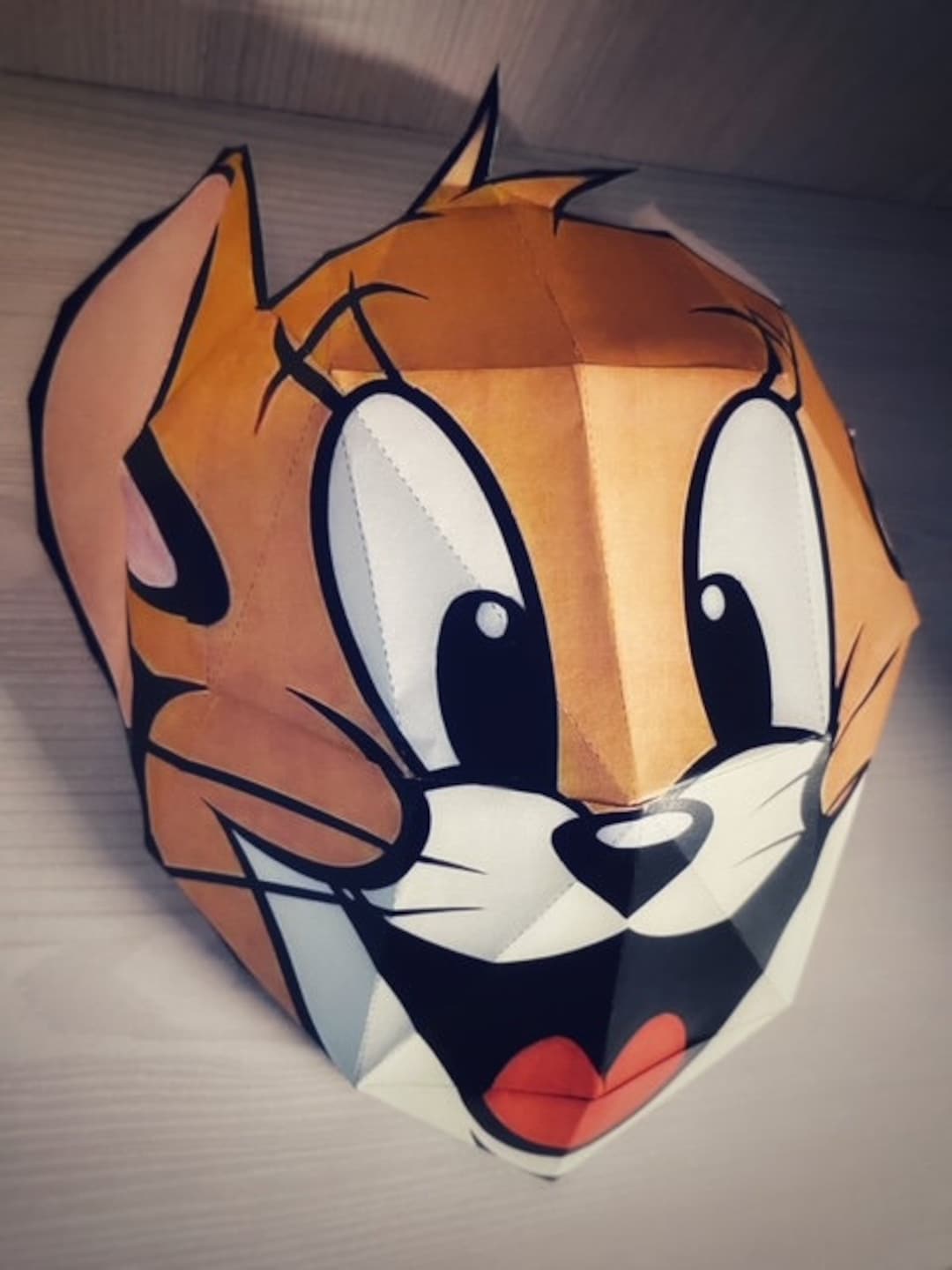 Jerry Mask Template,jerry,3d Paper Mask,papercraft Mask,digital ...