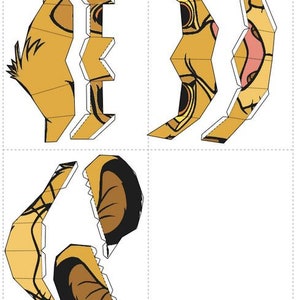 Simba Mask Template,simba,3d Paper Mask,lion King,papercraft Mask ...