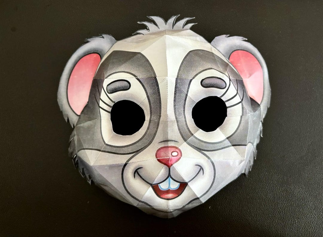 Animal Mask Template,paper Mask Mouse,maus Maske,papercraft Mask ...