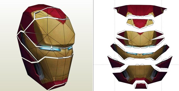 Iron Man Mask Paper Ironman Mark 85 Helmet V2 By Budwin MakerWorld