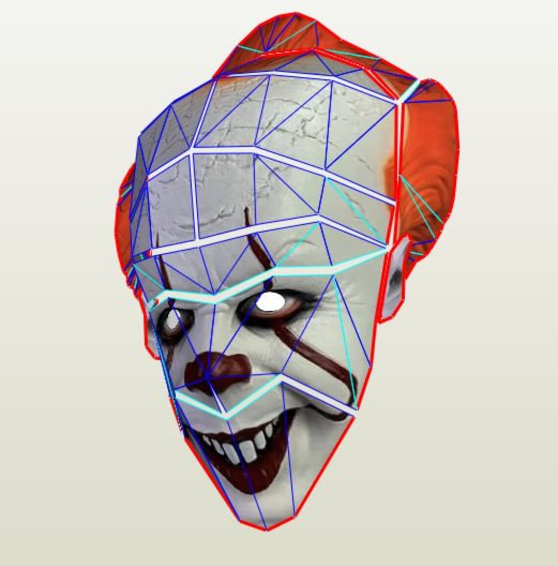 IT Mask Template,horror,3d Horrormask,papercraft Mask,digital Template ...