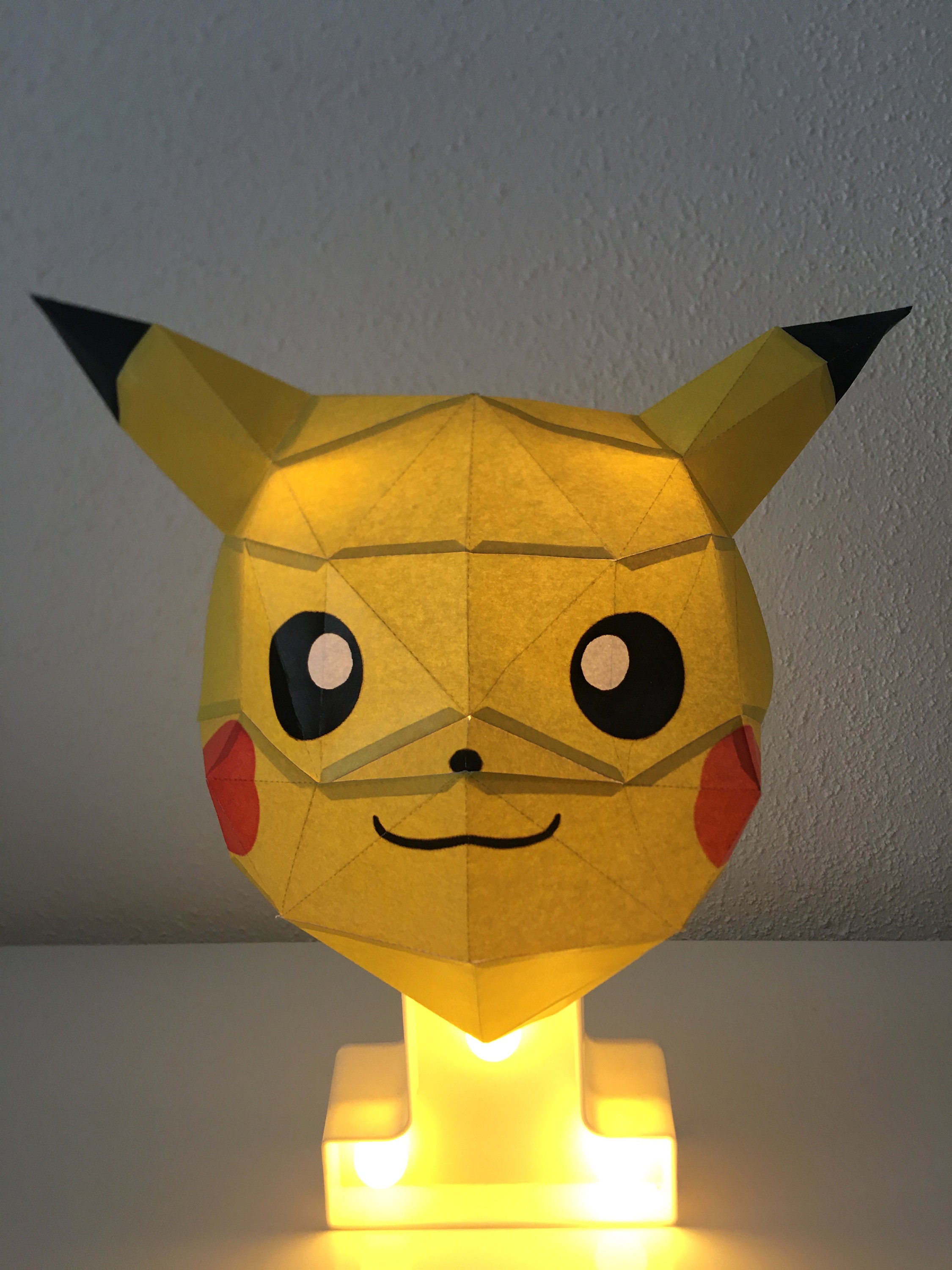 Animal Mask Templatepikachu3d Paper Maskpokemon Maske - Etsy Australia