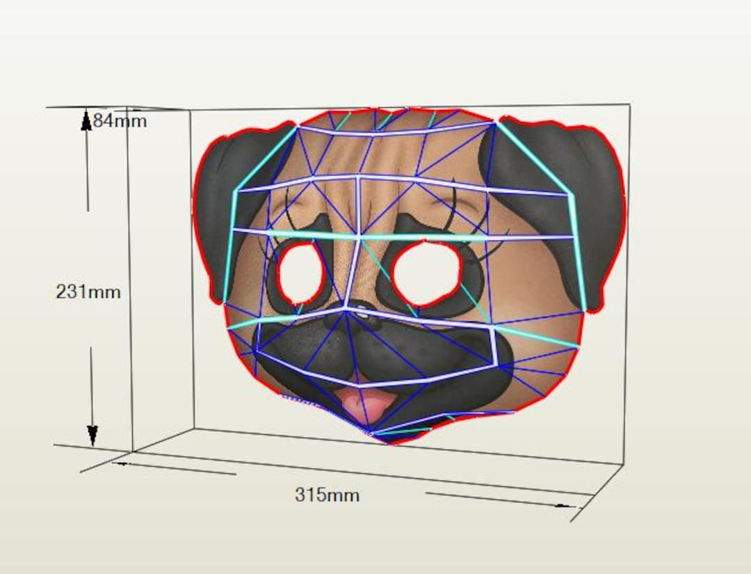Animal Mask Template,dog,hund,paper Mask,gesichtsmaske,papercraft Mask ...