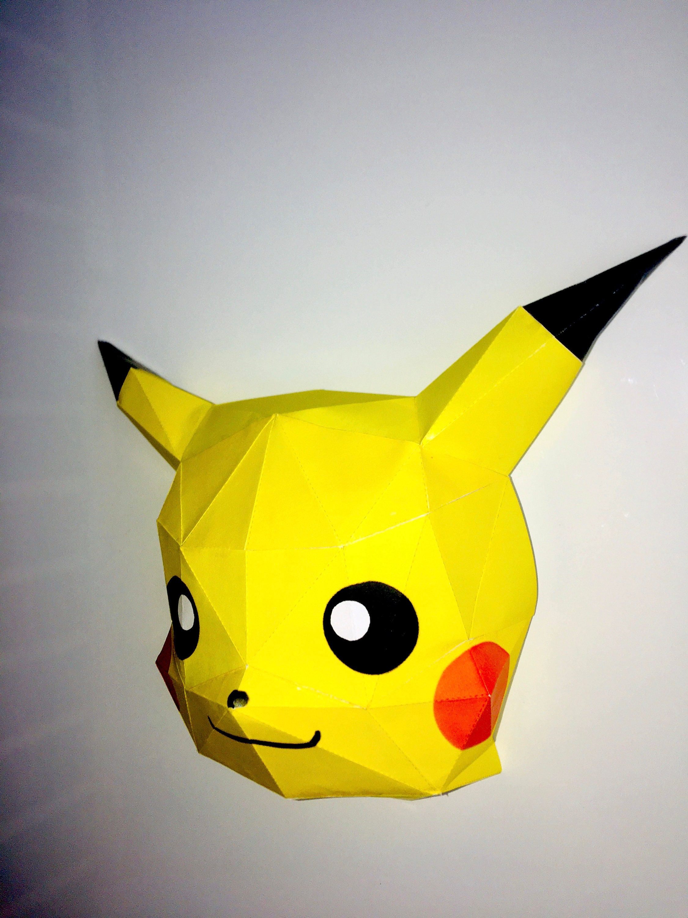 Animal Mask Templatepikachu3d Paper Maskpokemon Maske - Etsy Australia