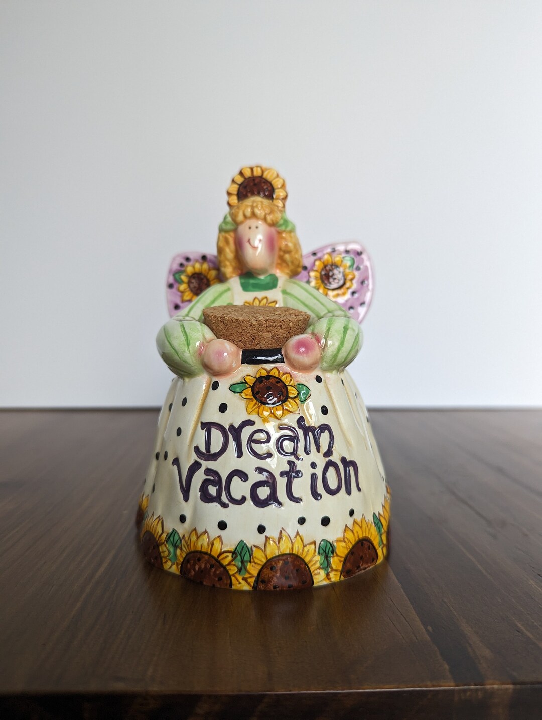 Vintage Debra Jordan Bryan Ceramic Coin Bank W/cork Stopper, Dream ...