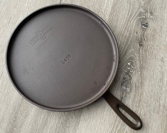 Antique Cast Iron 8 Griddle With Inset Heat Ring - Etsy