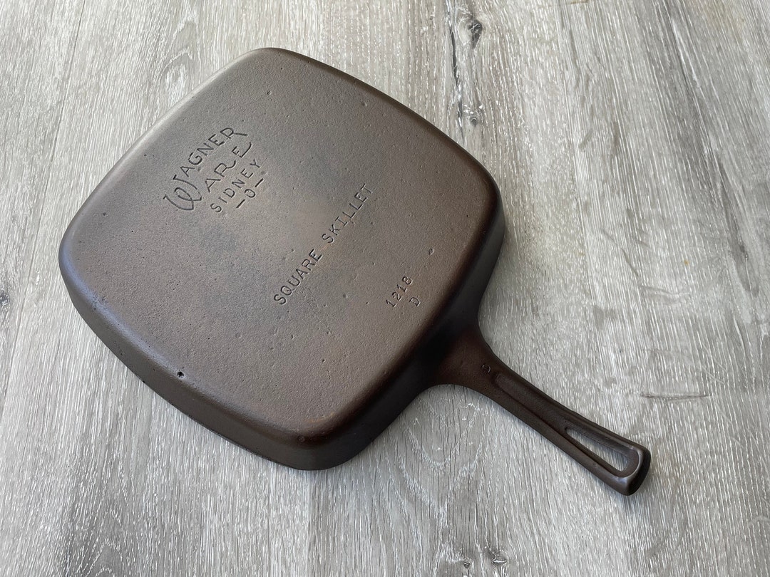Wagner Ware, Square Skillet, 1218 D, Restored & Triple-seasoned - Etsy