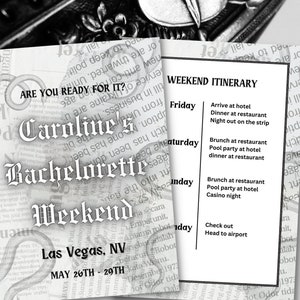 Editable Taylor Swift Reputation Bachelorette Itinerary Template Canva ...