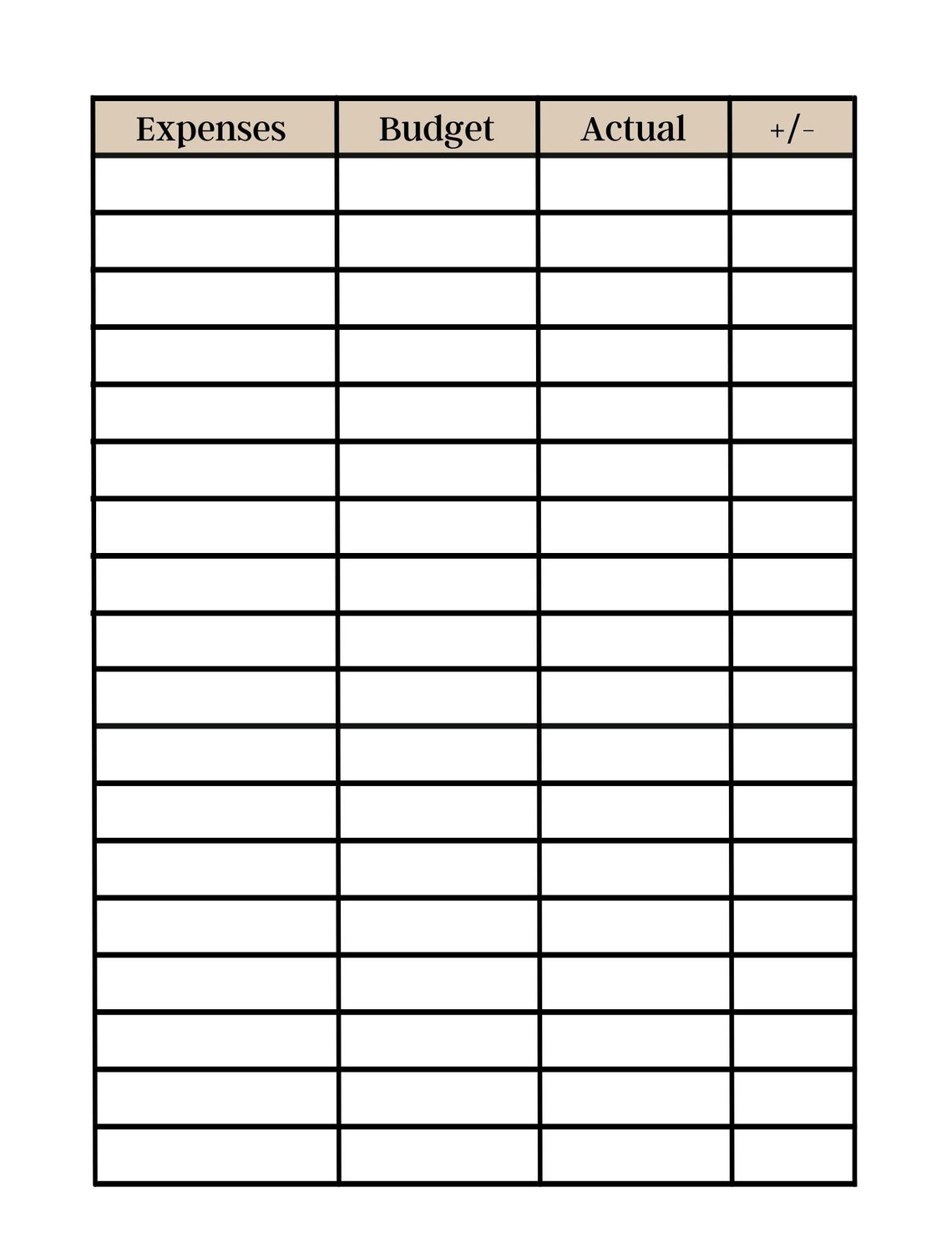 Paycheck Budget Overview Template, Paycheck Budget Printable, Budget ...